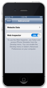 View Source Code on the iPad and iPhone using Dev Tools on Safari Webkit